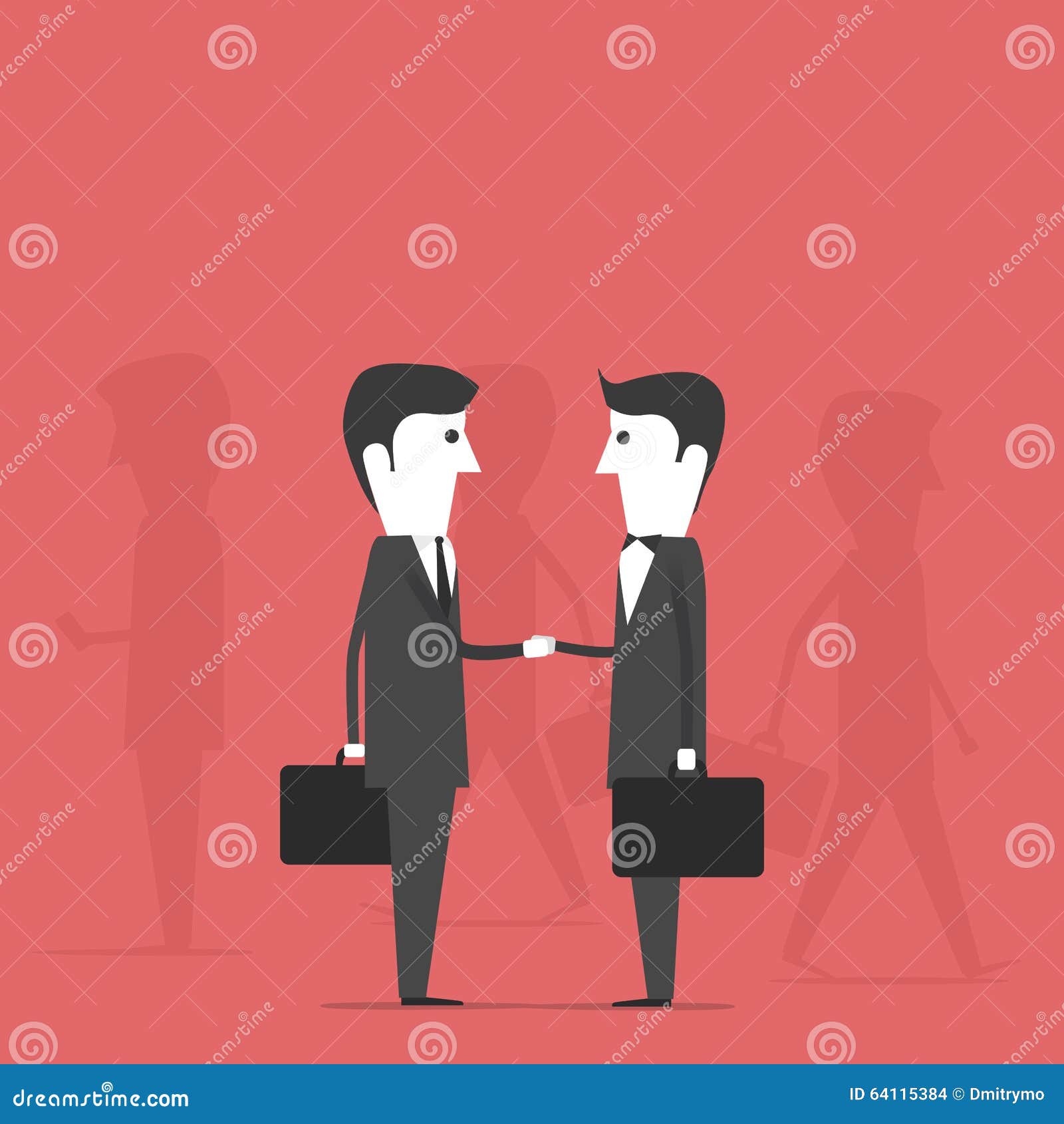 People. Making deals stock vector. Illustration of businessman - 64115384