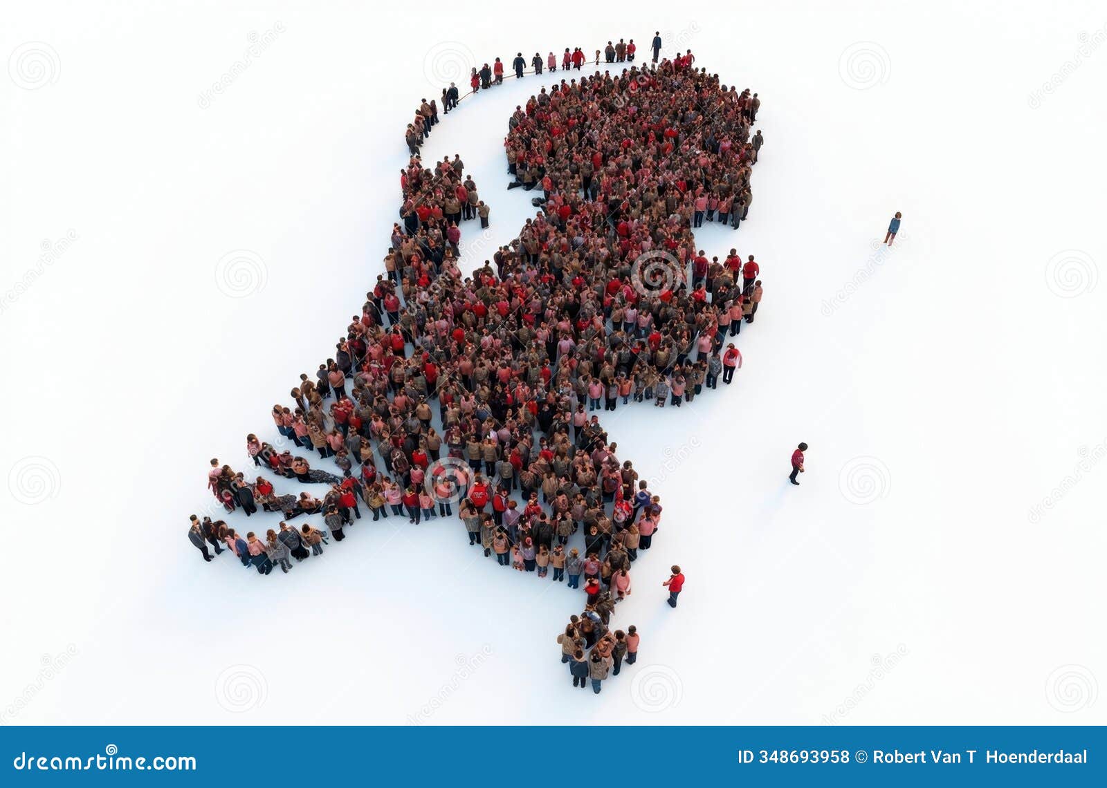 People Making Op a Map of the Netherlands 6-12-2024 Stock Illustration ...