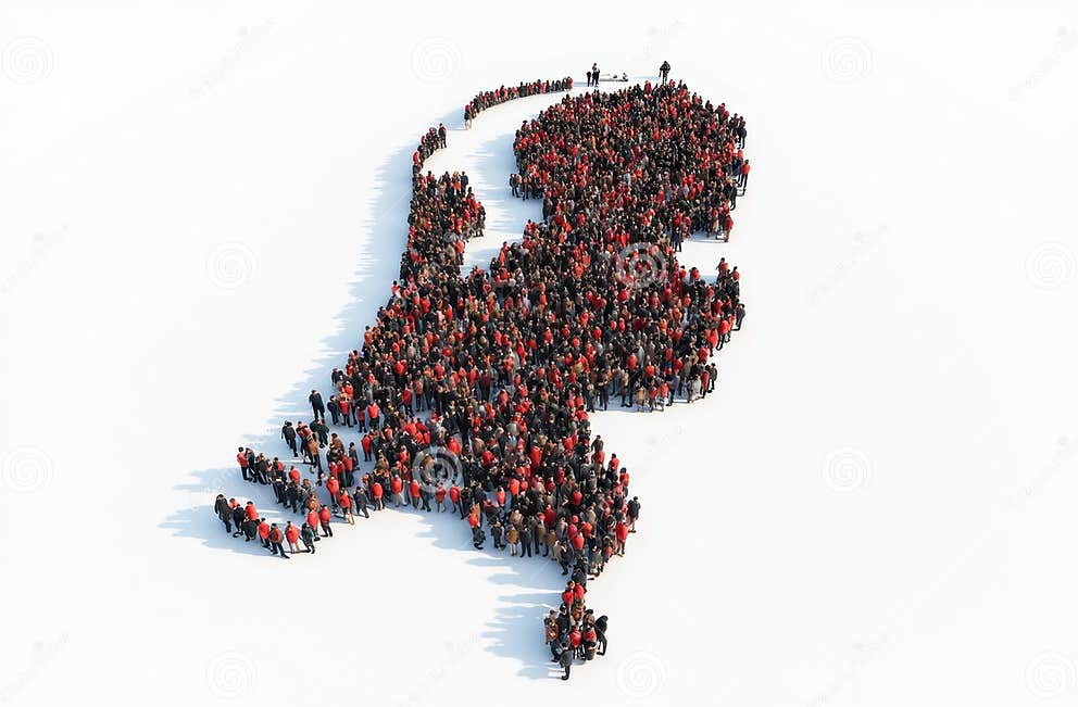 People Making Op a Map of the Netherlands 6-12-2024 Stock Illustration ...