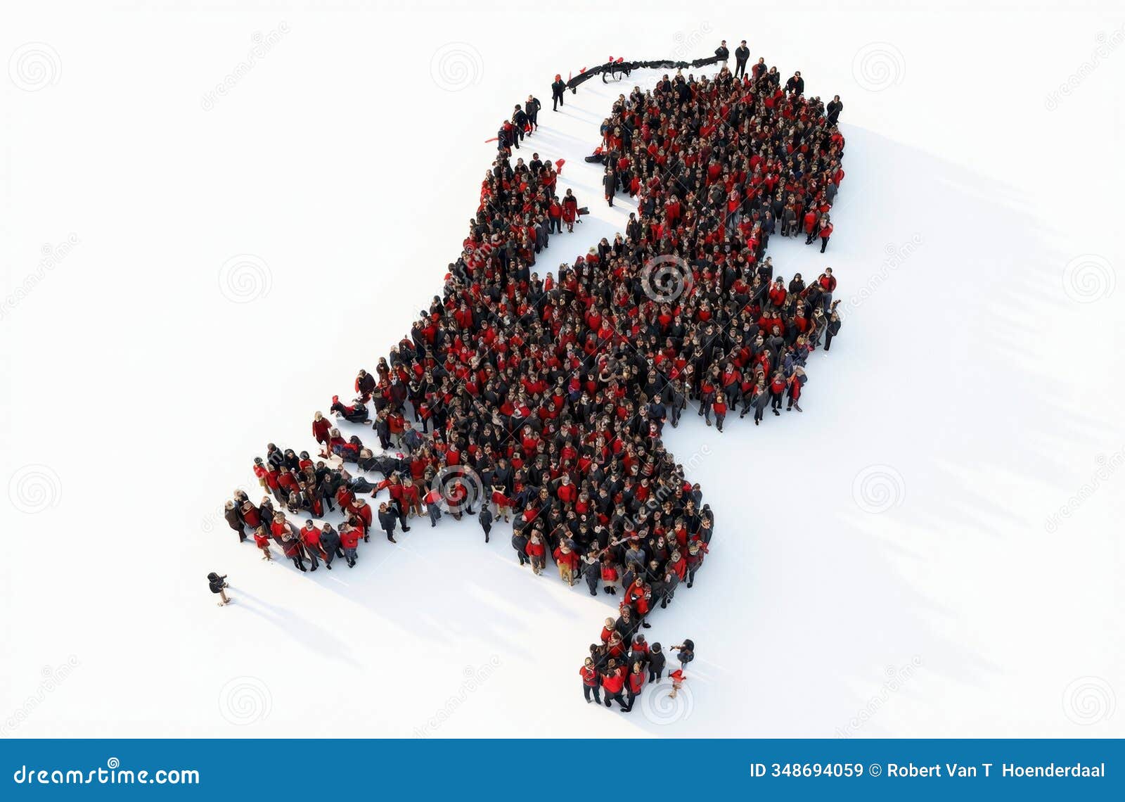 People Making Op a Map of the Netherlands 6-12-2024 Stock Illustration ...