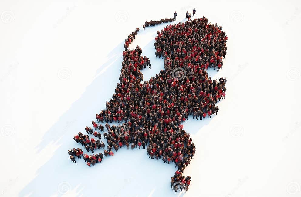 People Making Op a Map of the Netherlands 6-12-2024 Stock Illustration ...
