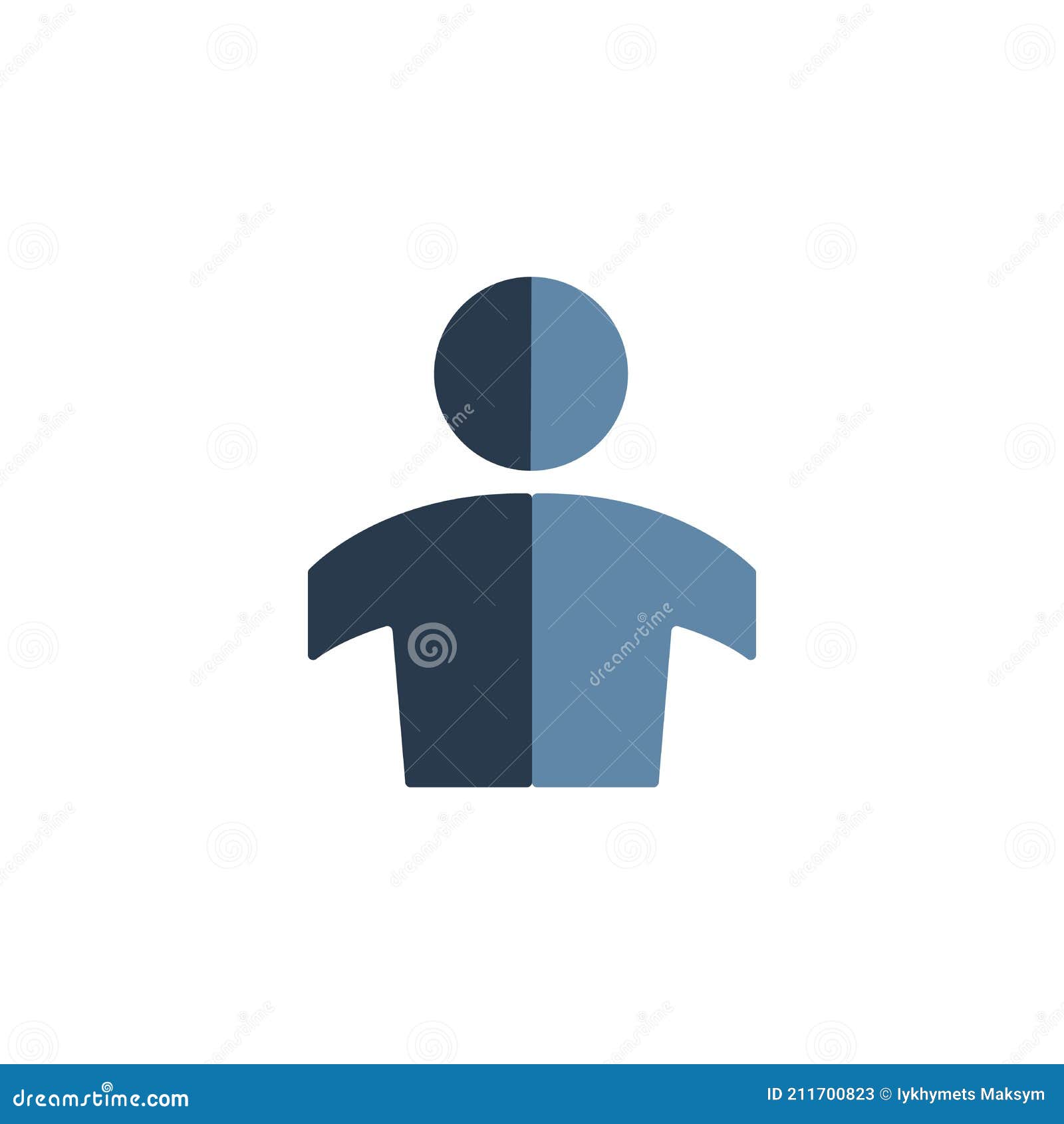 People Man Logo in Trendy Style, Flat Vector Illustration on White ...