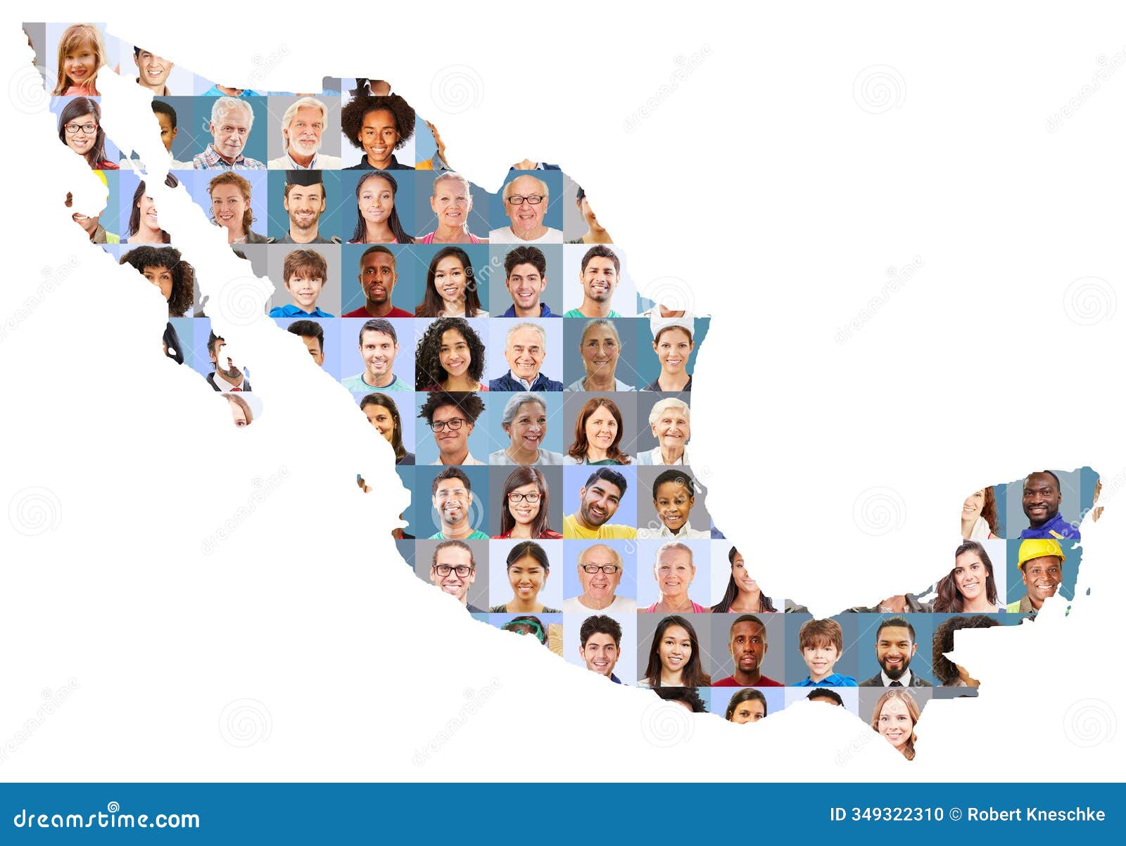 People of Many Generations in Front of Subtle Backgrounds on Map of ...