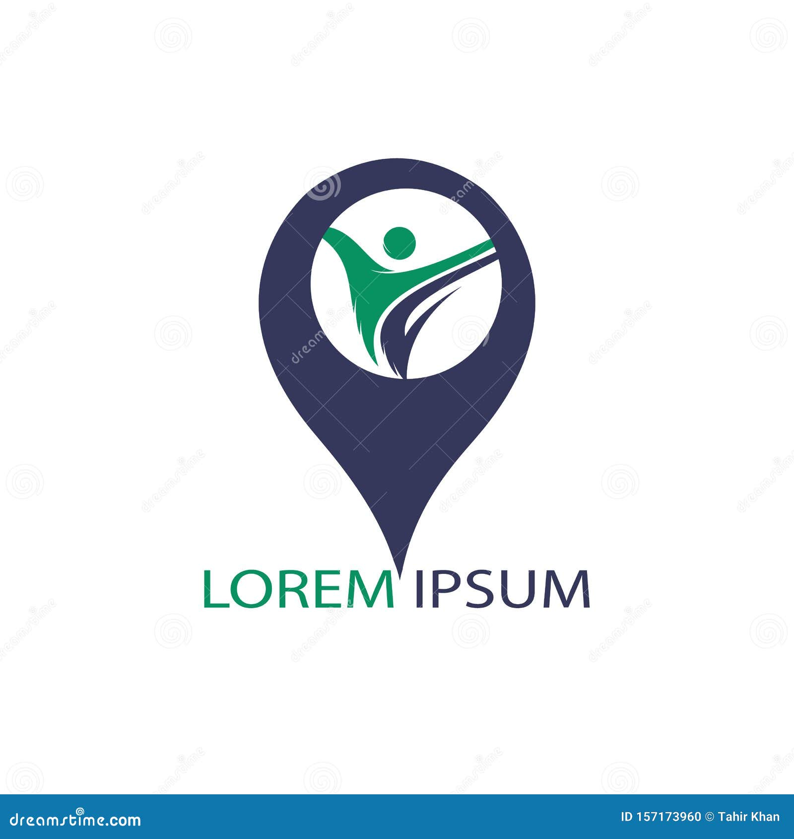 Active Human Character Logo Design. Stock Vector - Illustration of ...