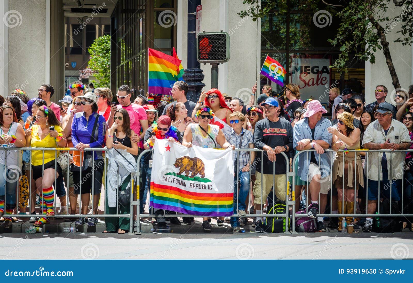 People on Market Street during Pride Parade Editorial Image - Image of ...