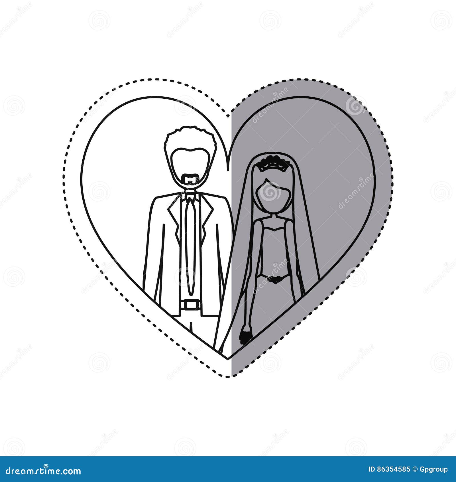 People married couple icon stock illustration. Illustration of isolated ...