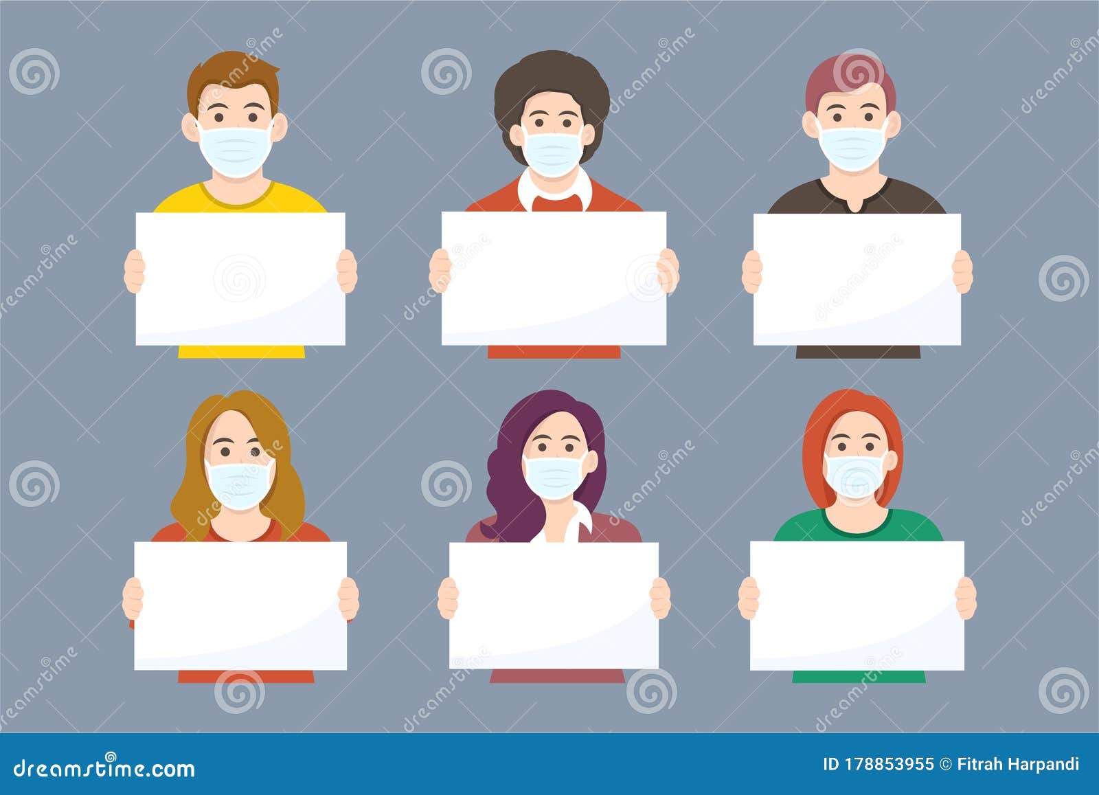 A People In A Mask And Without A Mask, No Entry Without A Mask Vector ...