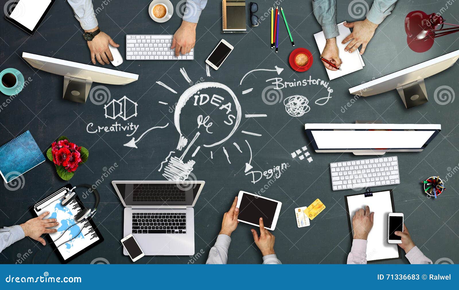 People Meeting Corporate Working Technolog Concept Stock Image - Image ...