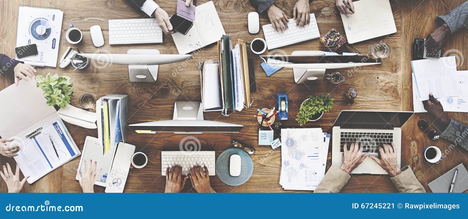 People Meeting Corporate Working Technology Startup Concept Stock Image ...