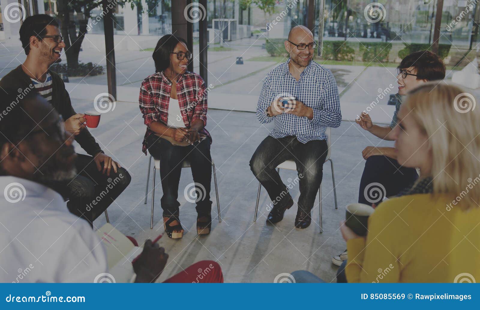 People Meeting Discussion Brainstorming Talking Communication Co Stock ...