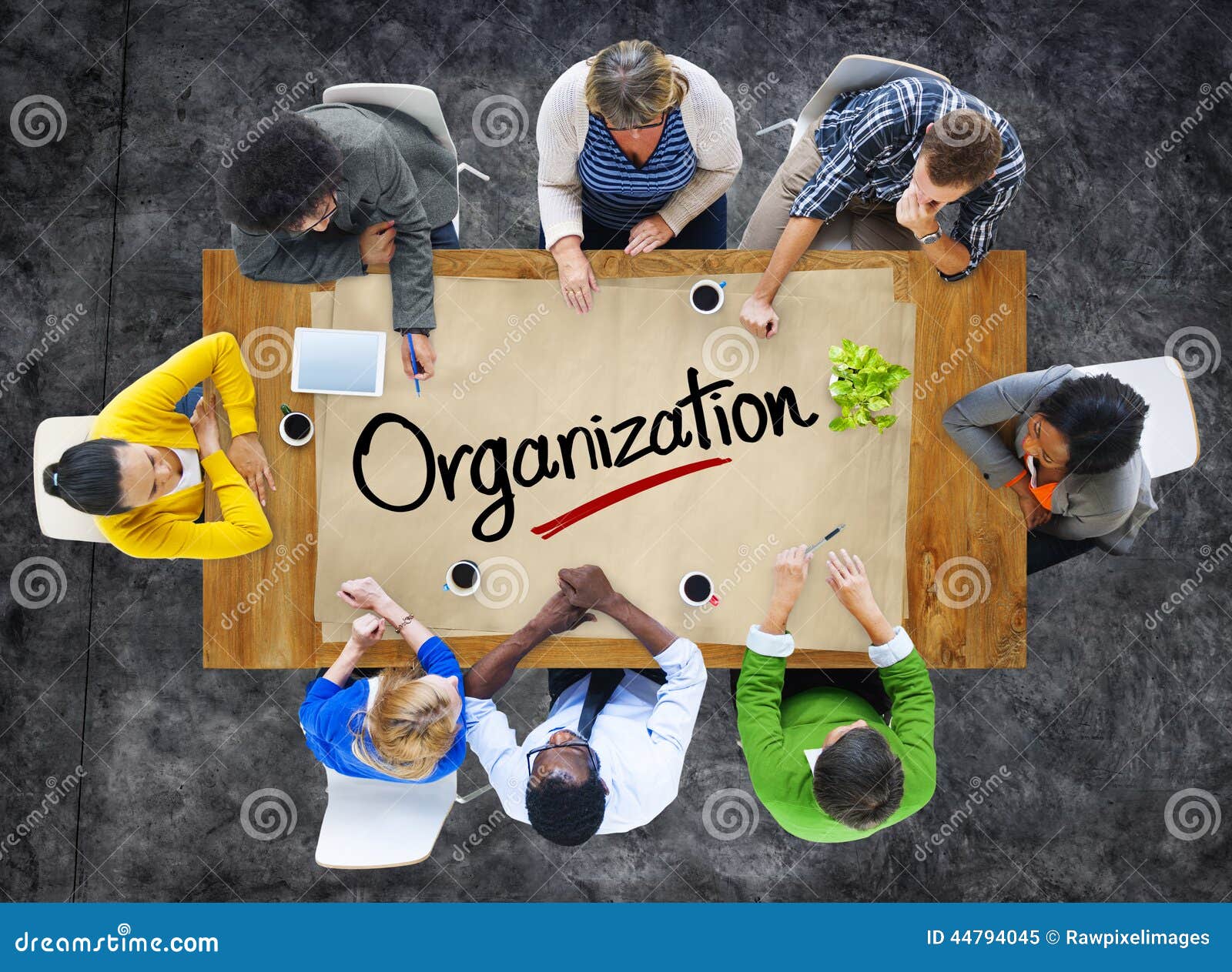People in a Meeting and Organisation Concepts Stock Image - Image of ...