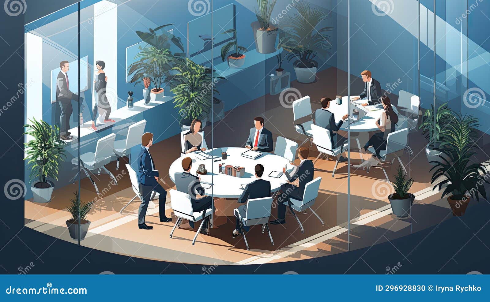 People Meeting at Table in Office. Business Concept Stock Photo - Image ...