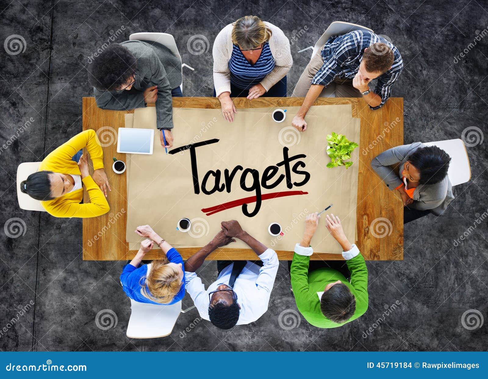 People in a Meeting and Target Concepts Stock Photo - Image of asian ...