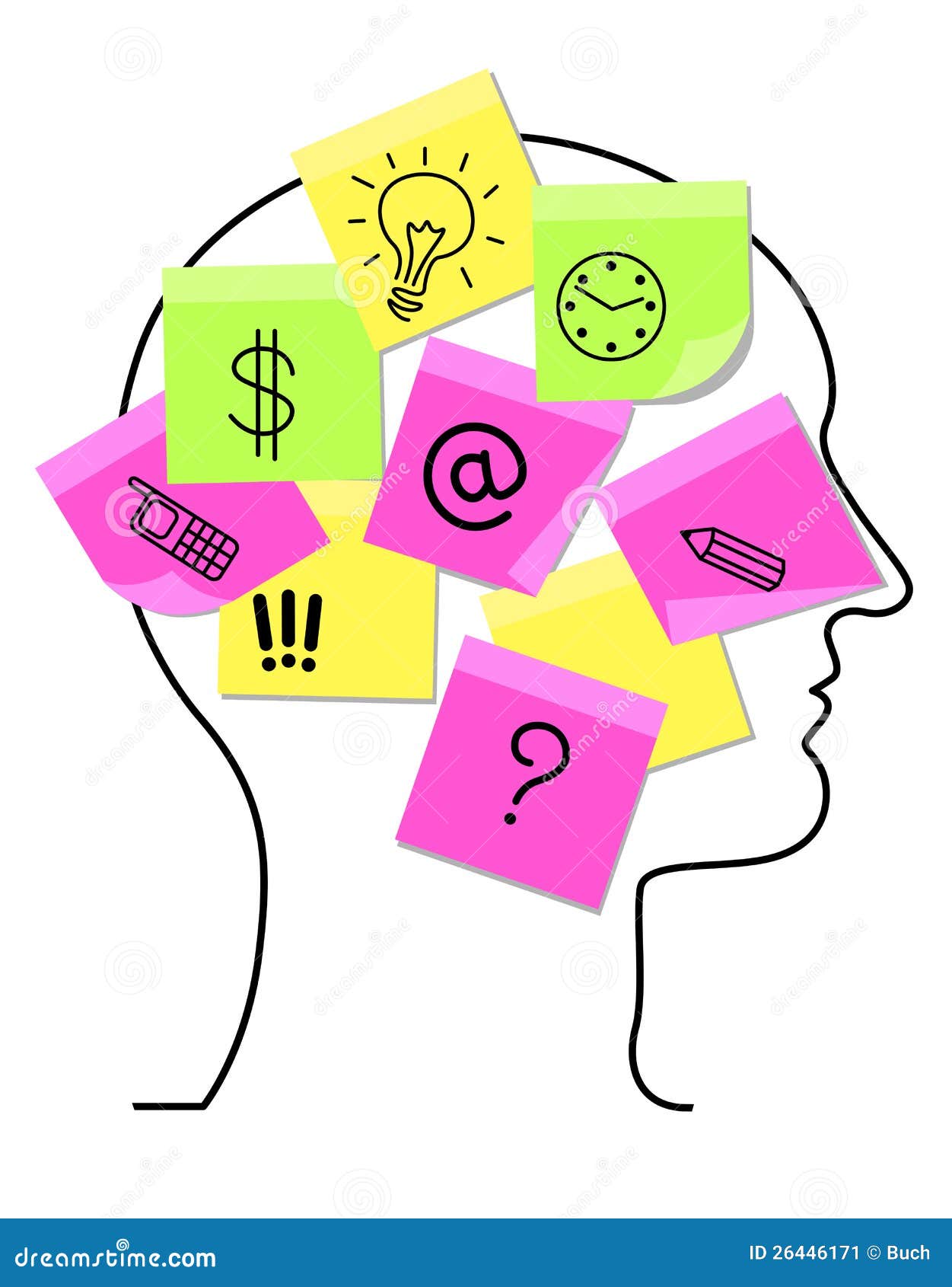 People memory concept stock vector. Illustration of concept - 26446171