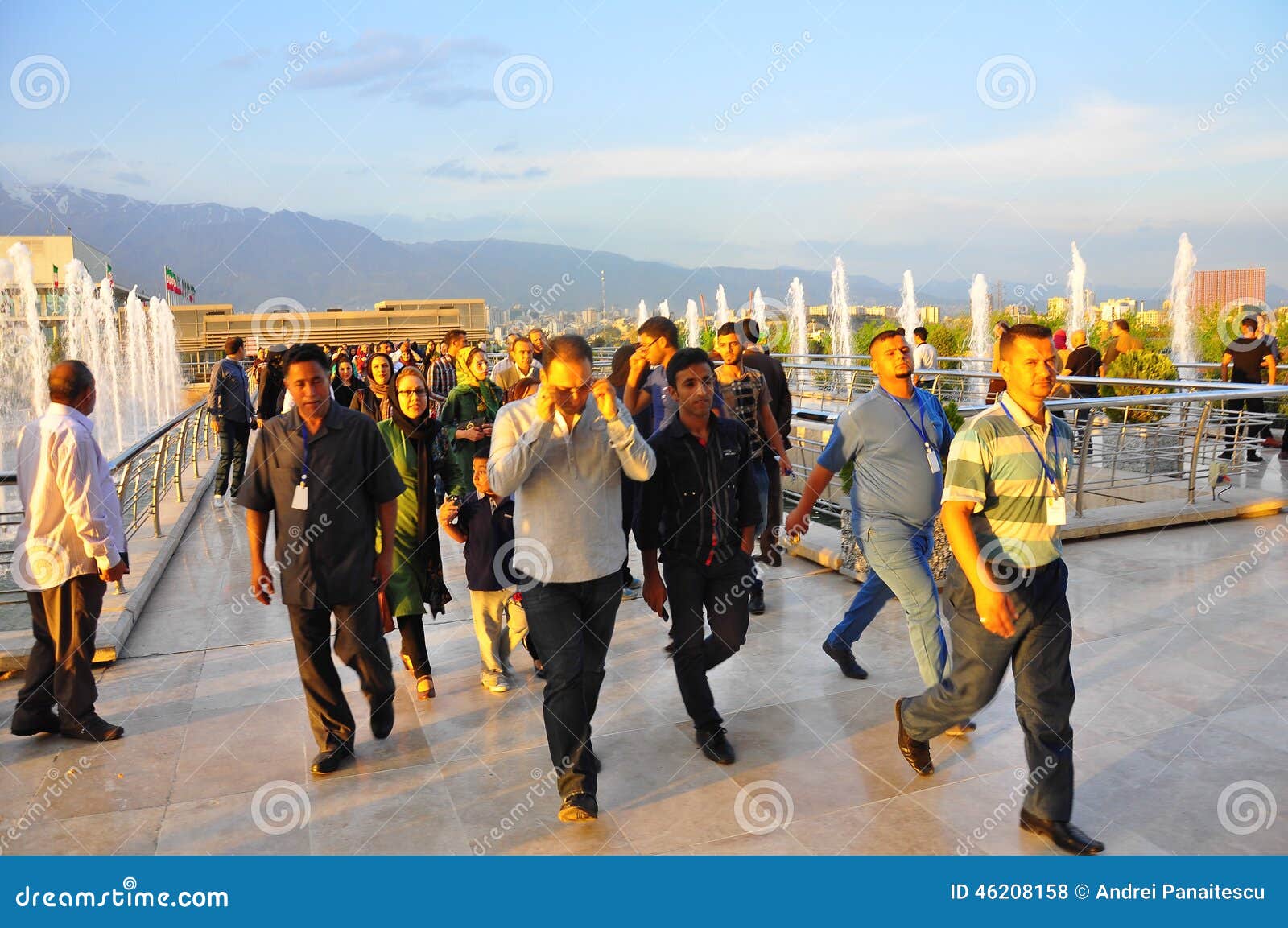 PEOPLE at MILAD TOWER TEHRAN Editorial Stock Photo - Image of rushing ...