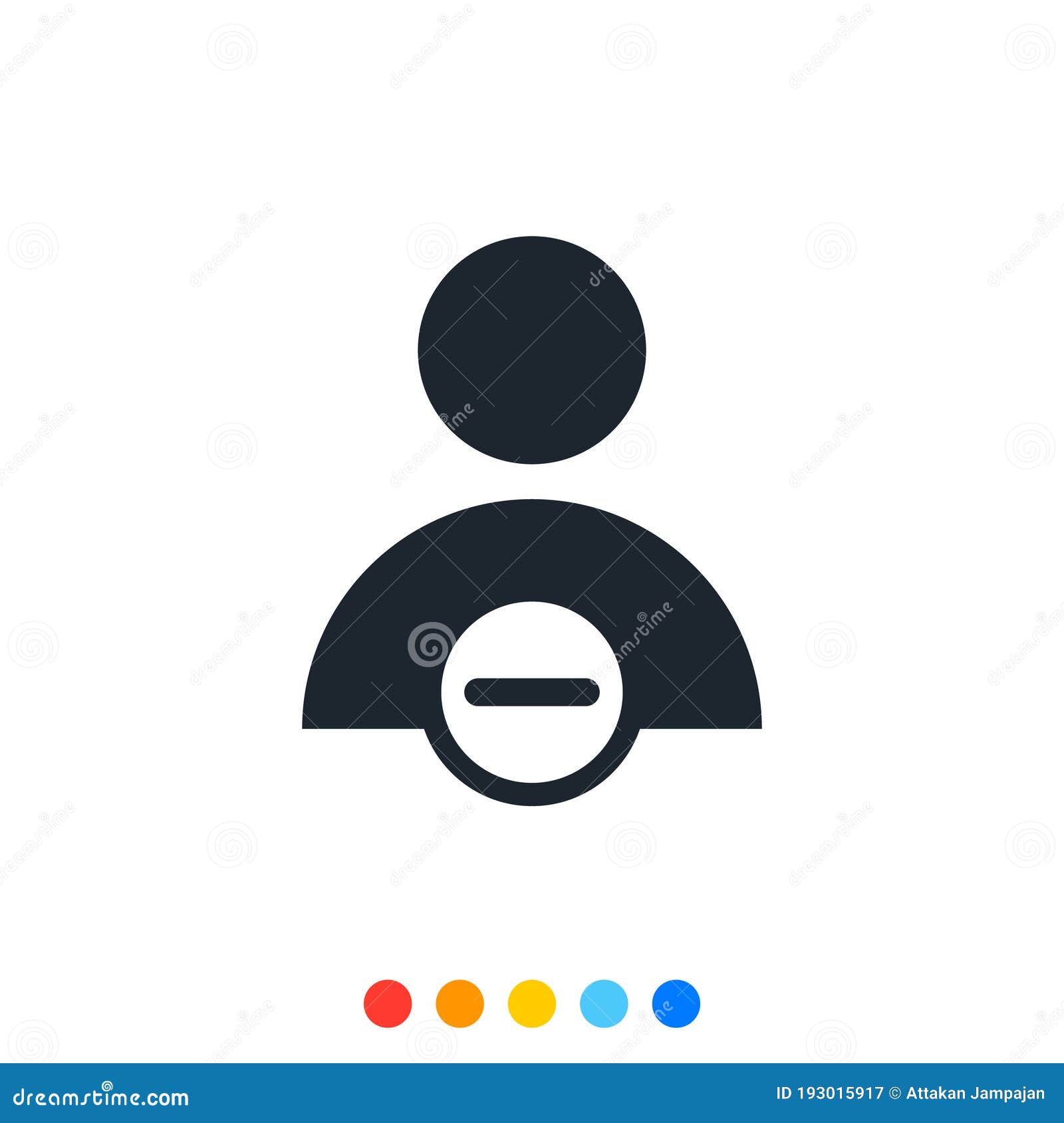People and Minus Symbol Icon Stock Vector - Illustration of isolated ...