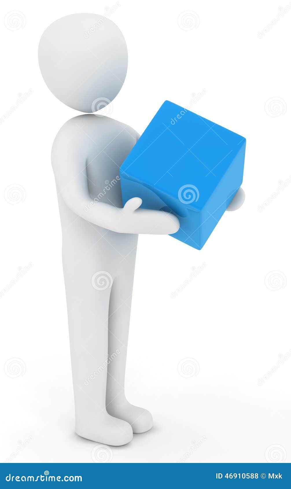 People model stock illustration. Illustration of cube - 46910588