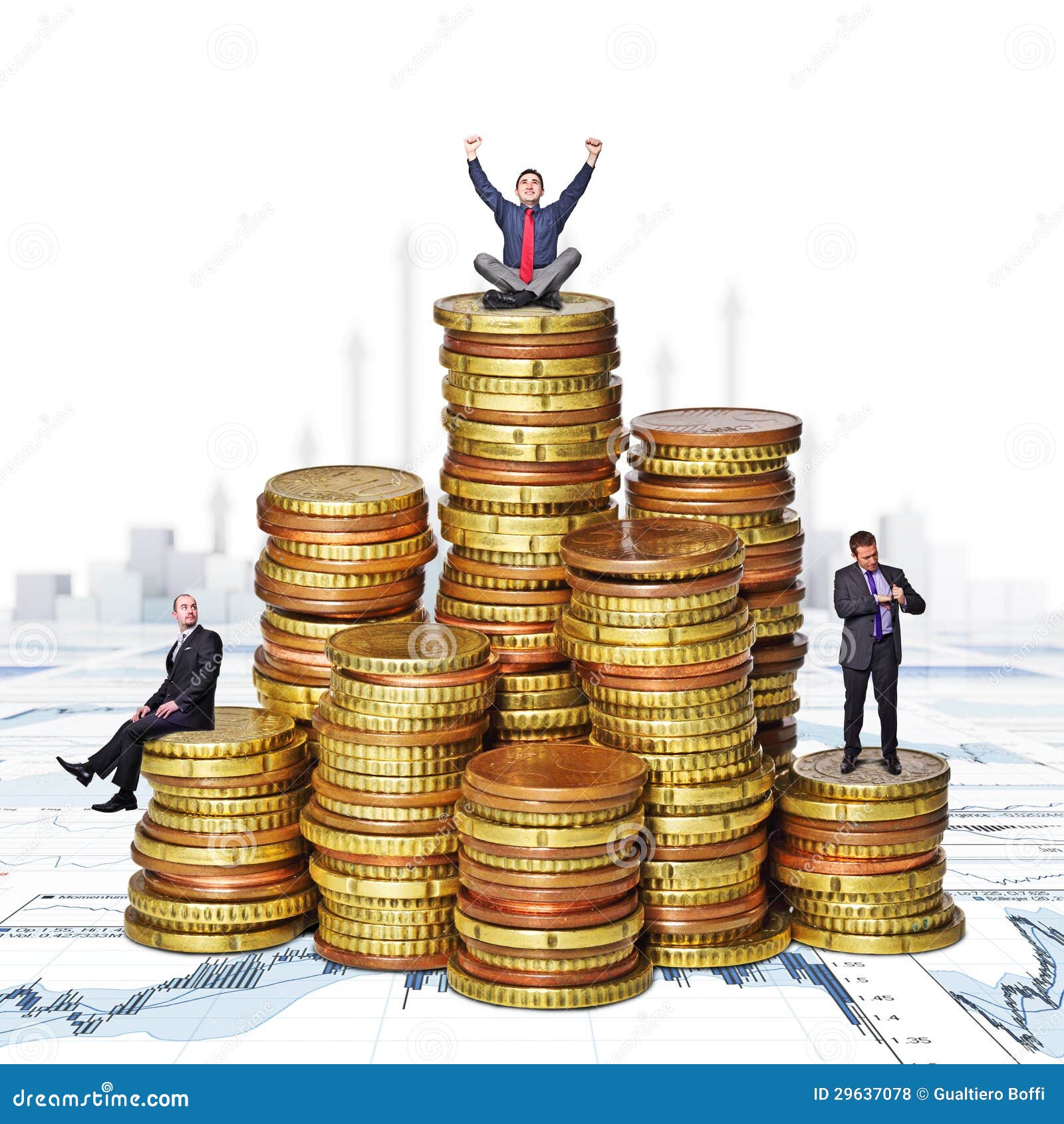 People on money stock photo. Image of group, casual, golden - 29637078