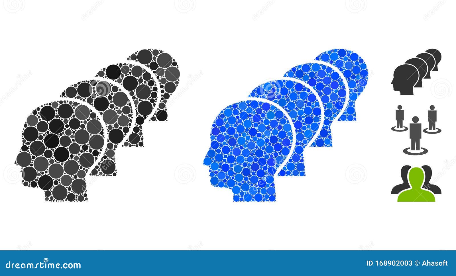 People Mosaic Icon of Circles Stock Vector - Illustration of profiles ...