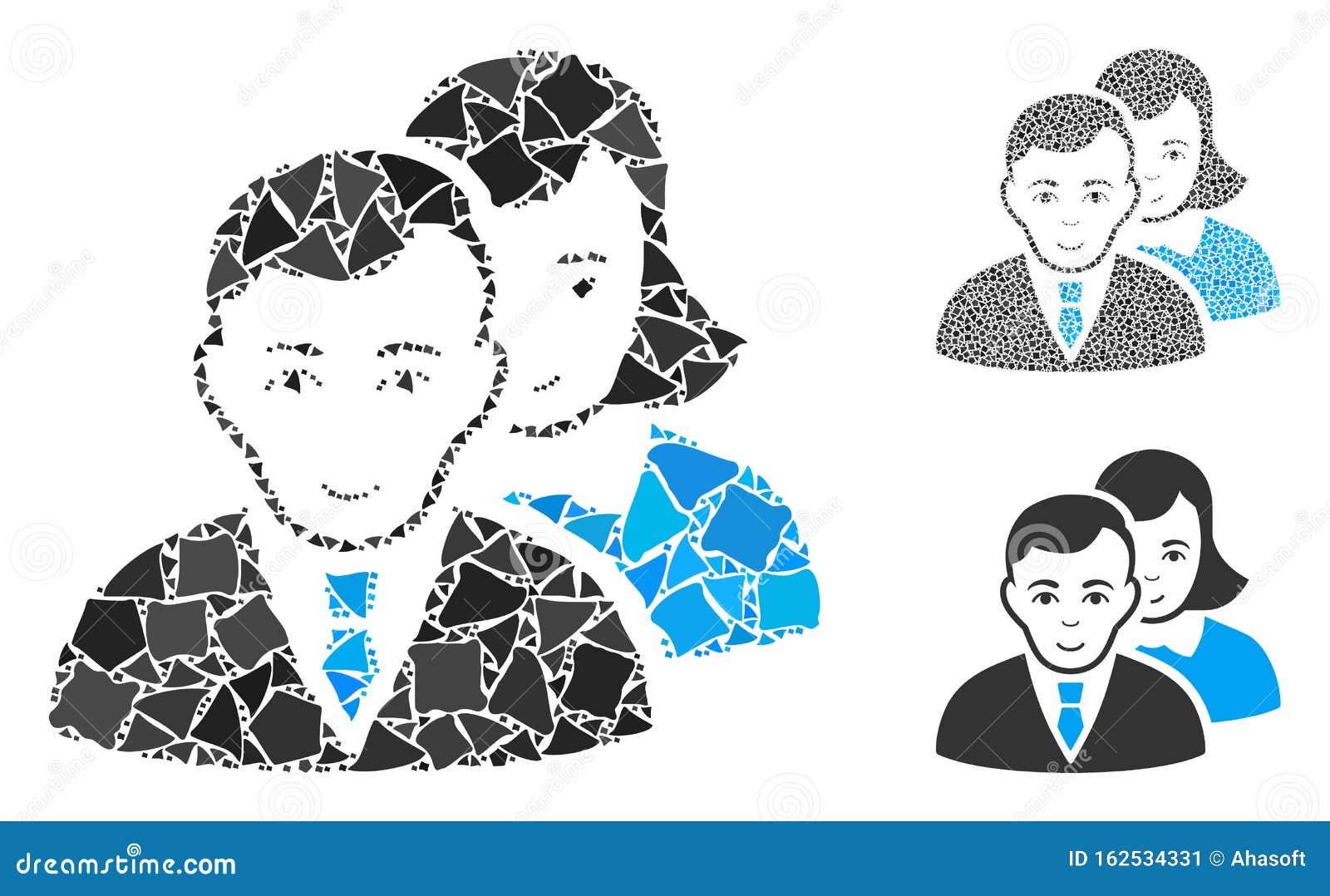 People Mosaic Icon of Humpy Elements Stock Vector - Illustration of ...