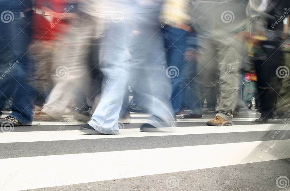 People in motion stock image. Image of crossing, overcrowded - 478345