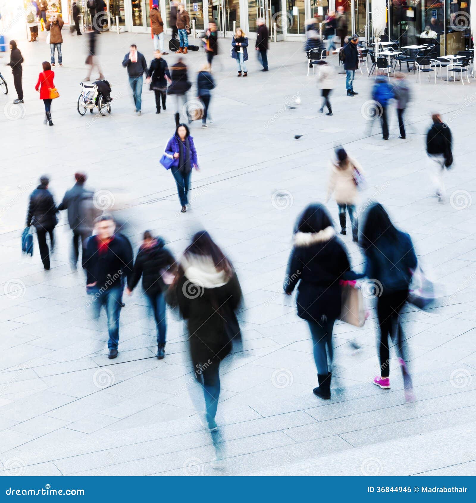 People in Motion Blur on the Move in the City Stock Photo - Image of ...