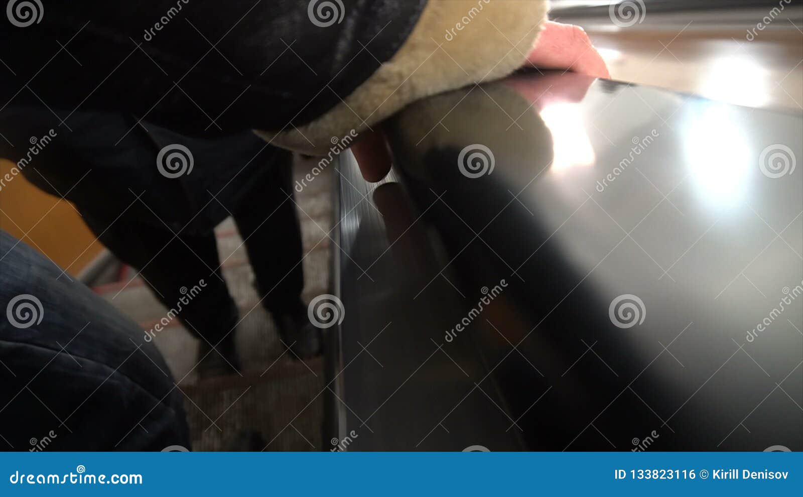 People Move on an Escalator,human Hand on the Railing Stock Footage ...