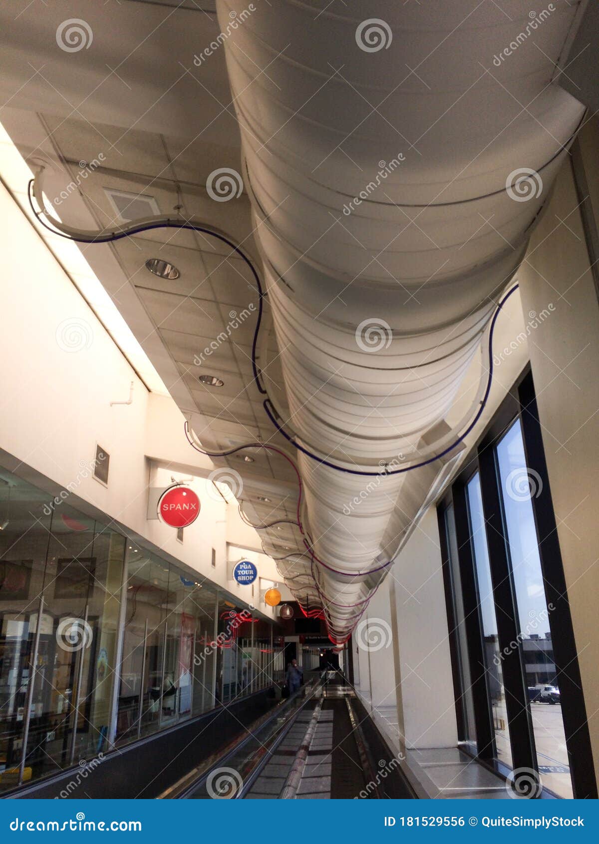 People Mover Moving Sidewalk Walkway at Airport Editorial Photo - Image ...