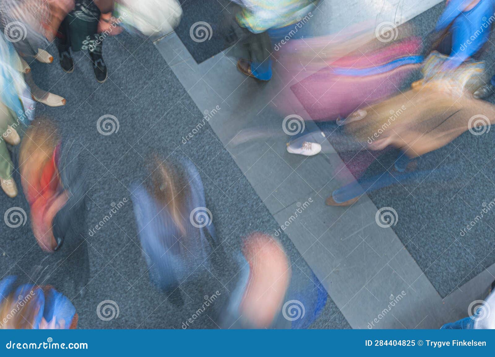 People Moving Around the Floor of a Book Fair.. Stock Image - Image of ...