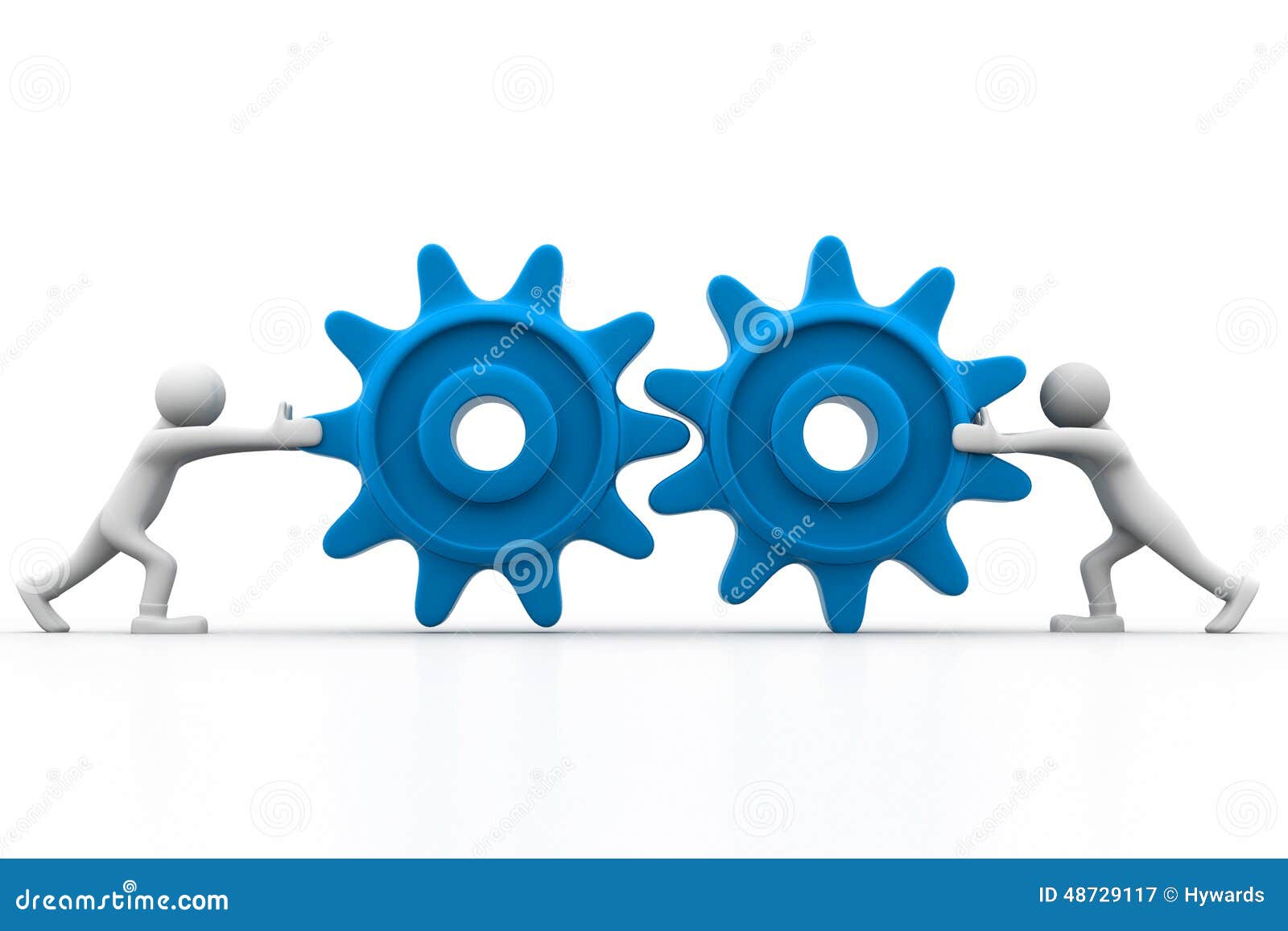People moving on gear stock illustration. Illustration of power - 48729117