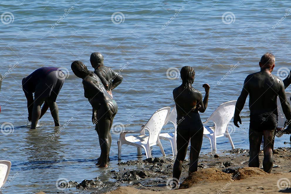 People in the mud editorial image. Image of nature, salt - 78109835