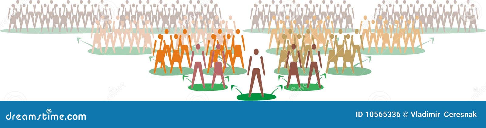 People Multiplying stock illustration. Illustration of demonstration ...