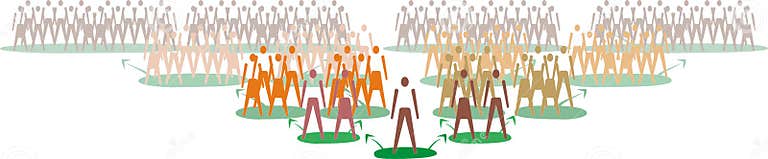 People Multiplying stock illustration. Illustration of demonstration ...