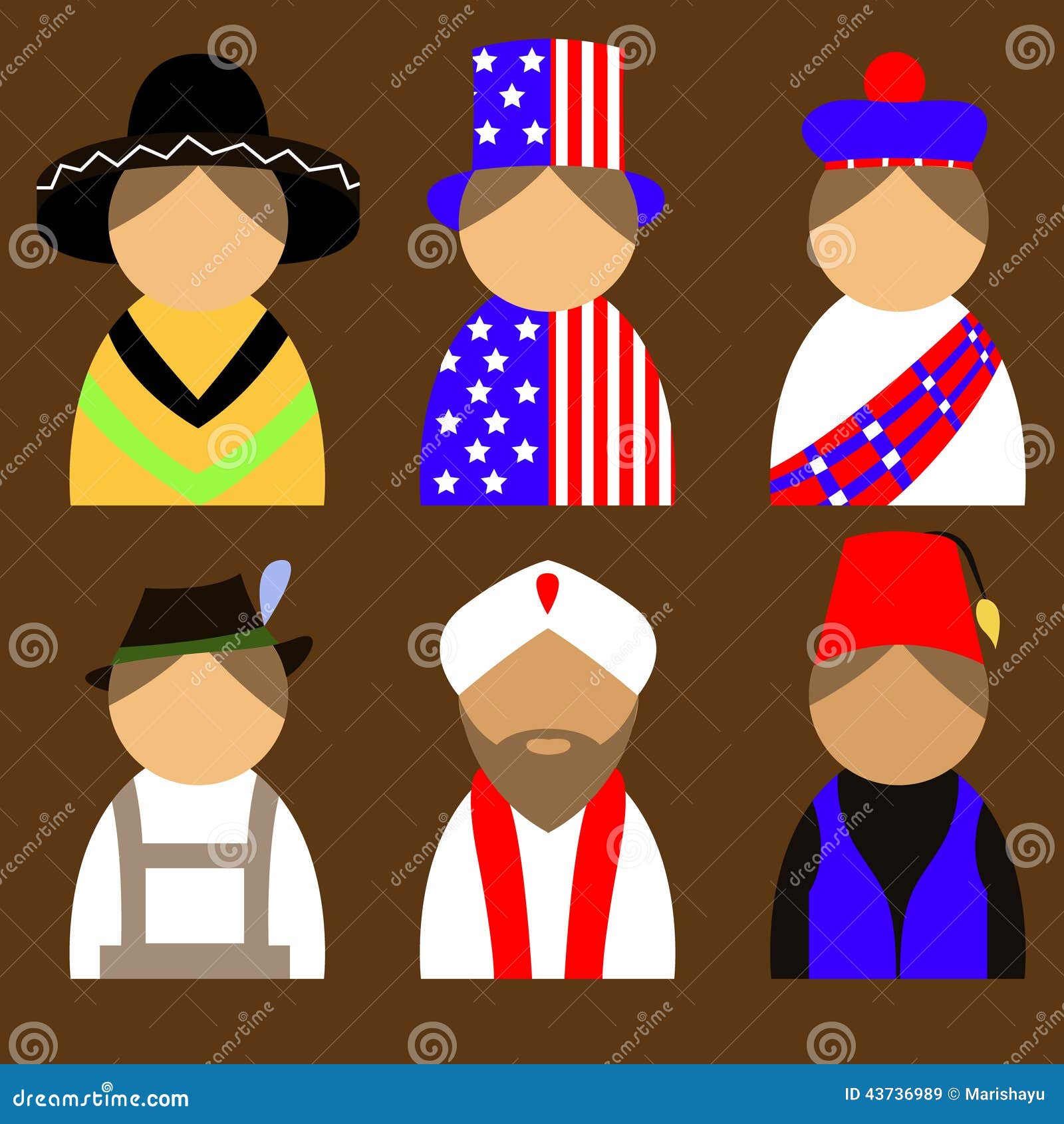 People in Nationail Costumes Stock Vector - Illustration of bavaria ...