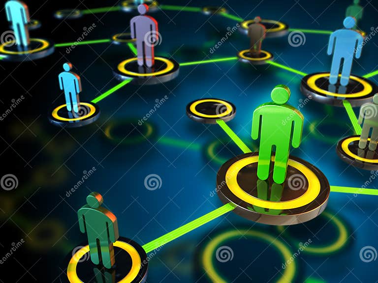 People network stock illustration. Illustration of digital - 26840923