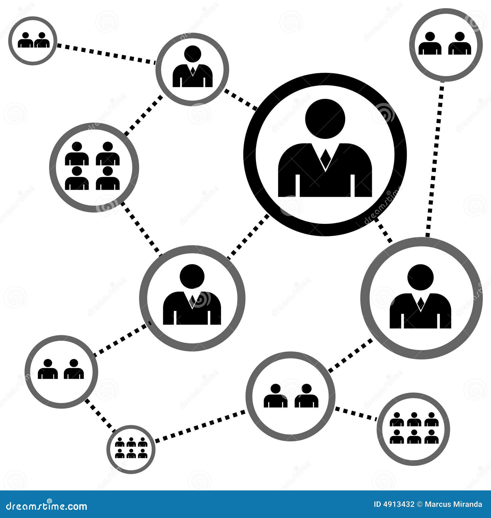 People network stock vector. Illustration of diagram, vector - 4913432