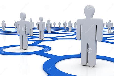 People Network stock illustration. Illustration of blue - 6351573