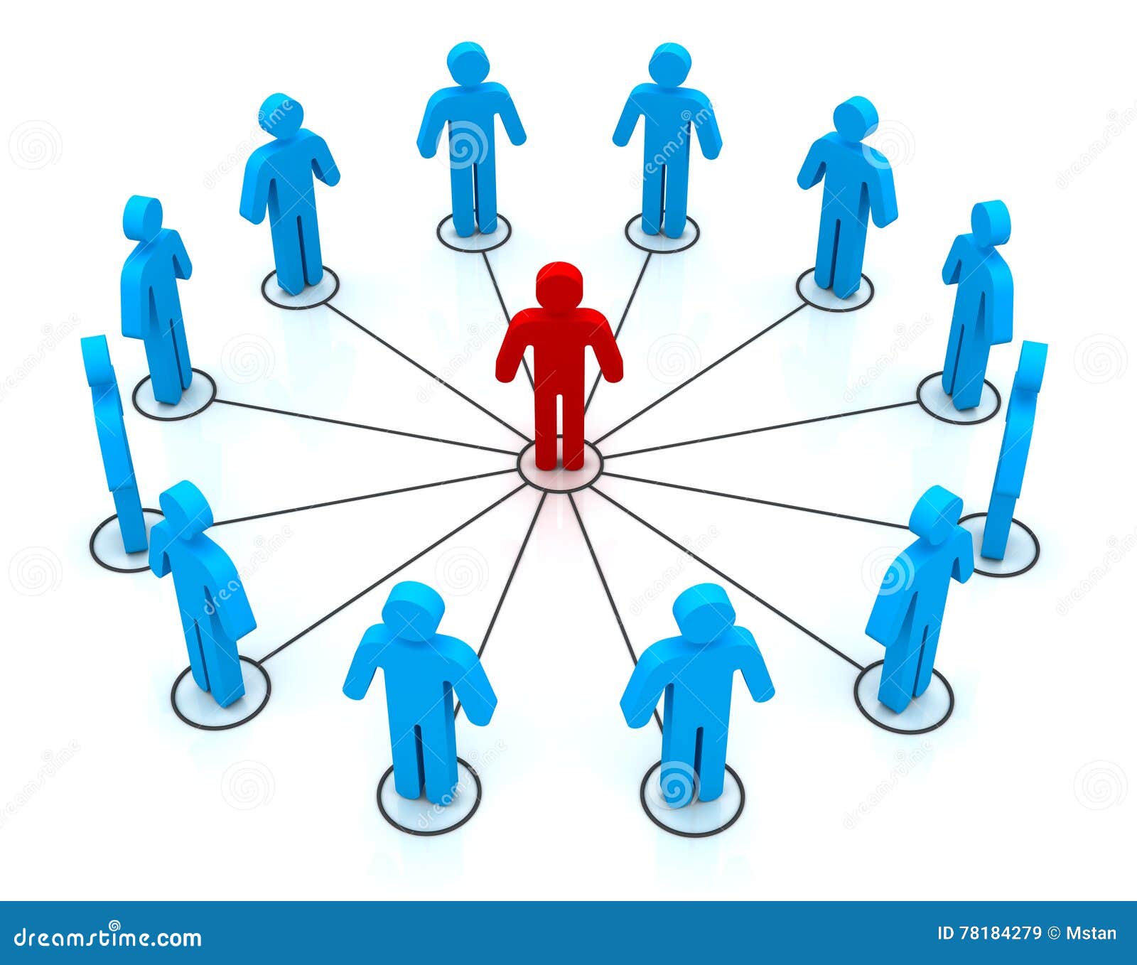 People Network Connections 3d Illustration Stock Illustration ...