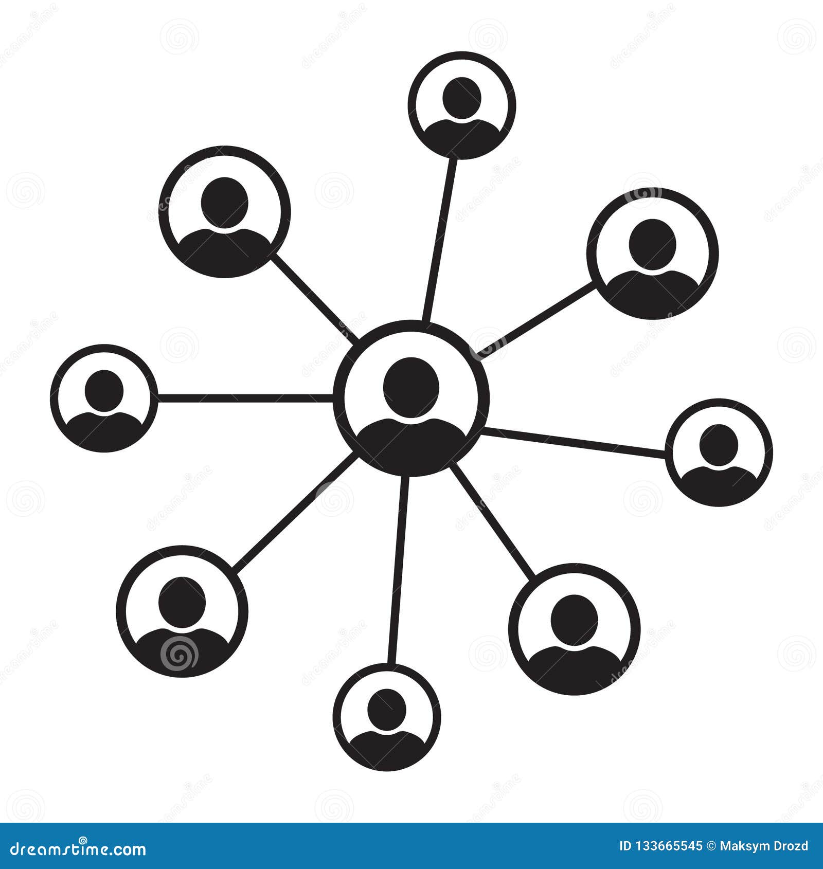 People network icon stock illustration. Illustration of share - 133665545