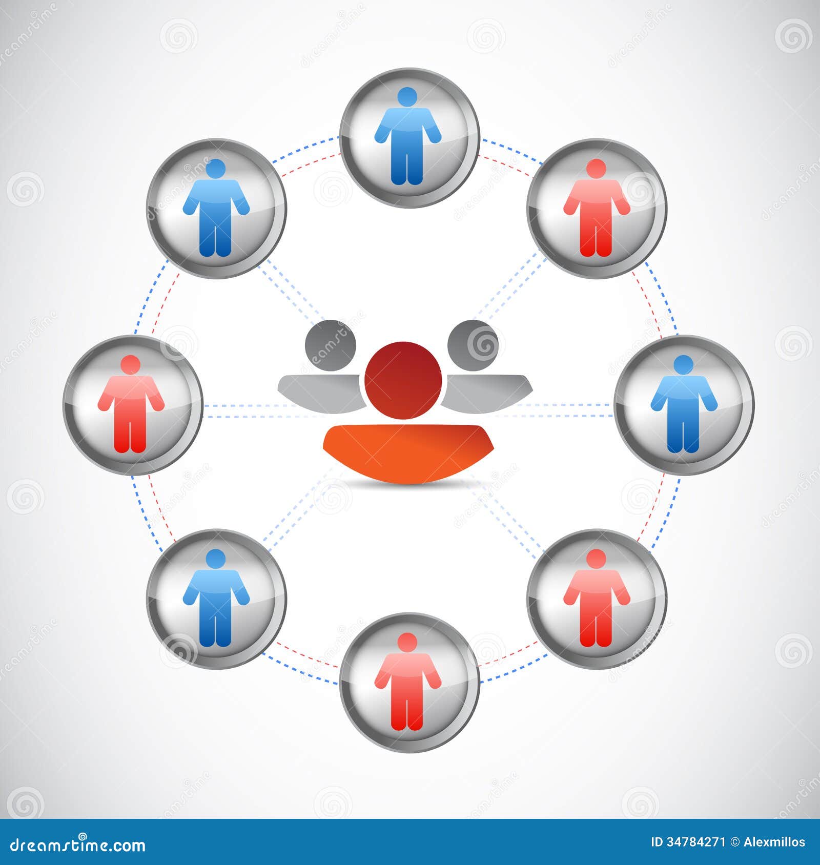 People Network Illustration Design Stock Illustration - Illustration of ...