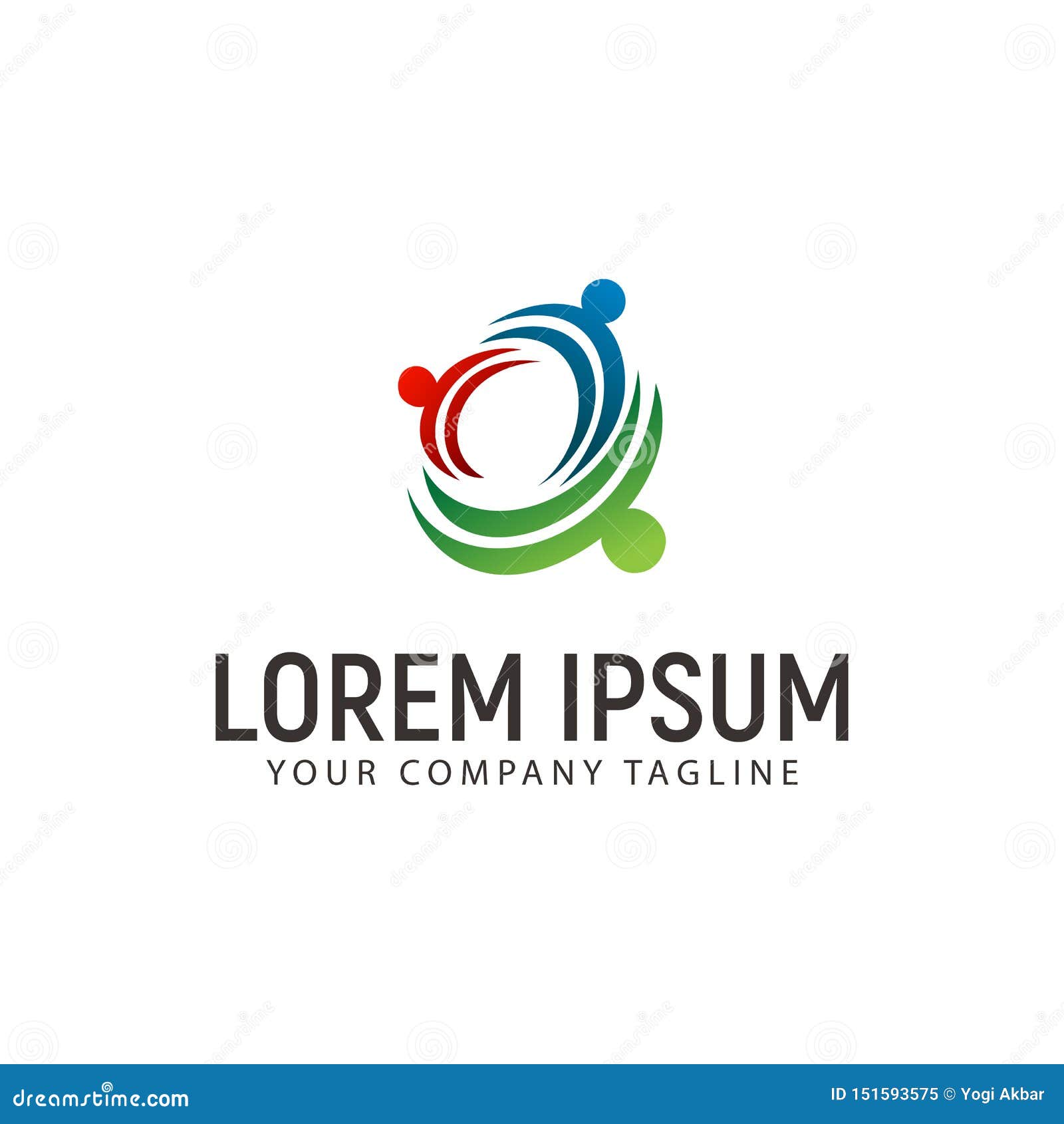 People Network Partners Logo Design Concept Template Stock Vector ...