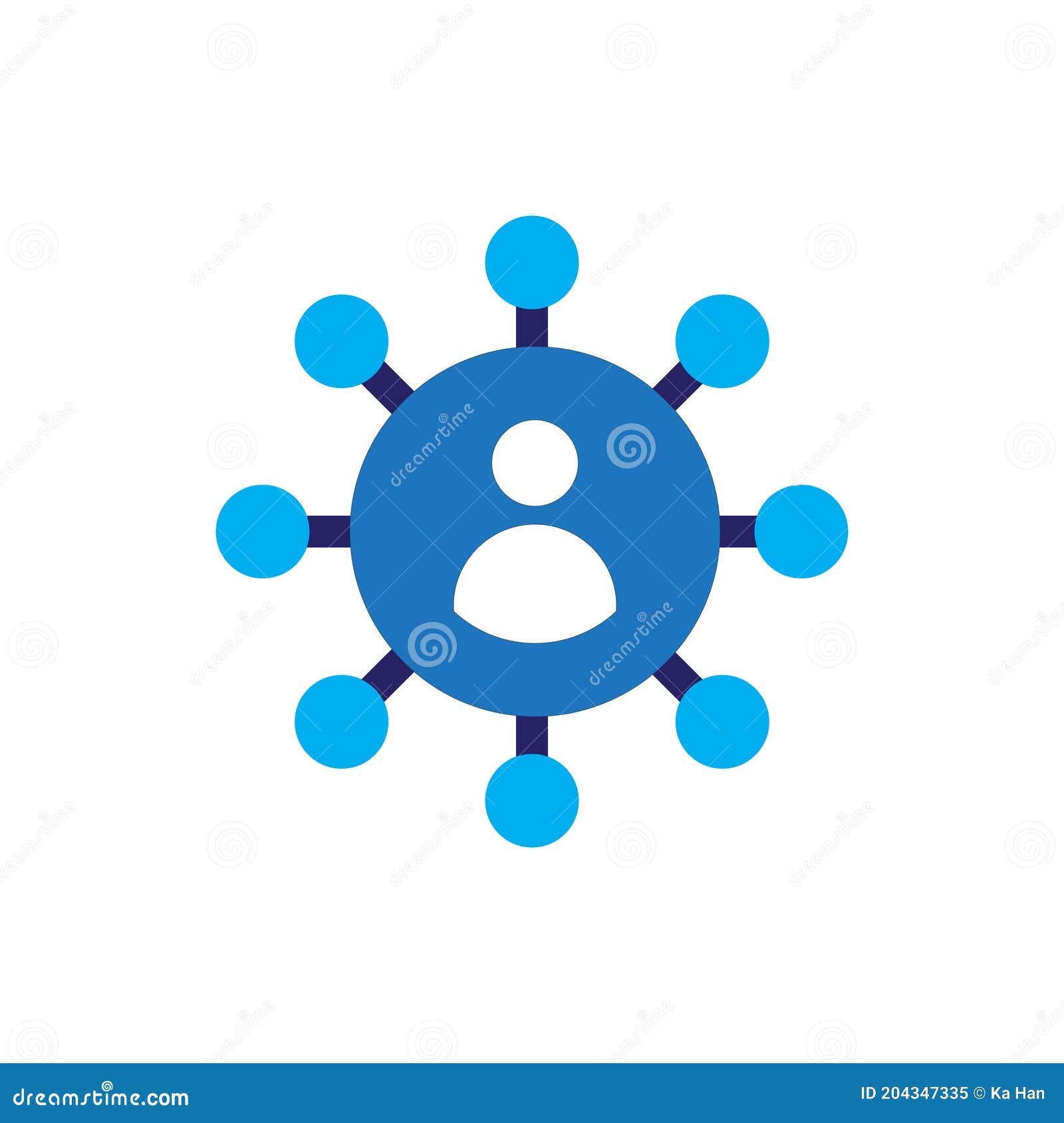 People Network Social Connection Icon Vector Isolated on White ... People Network Social Connection Icon Vector Isolated on White ...