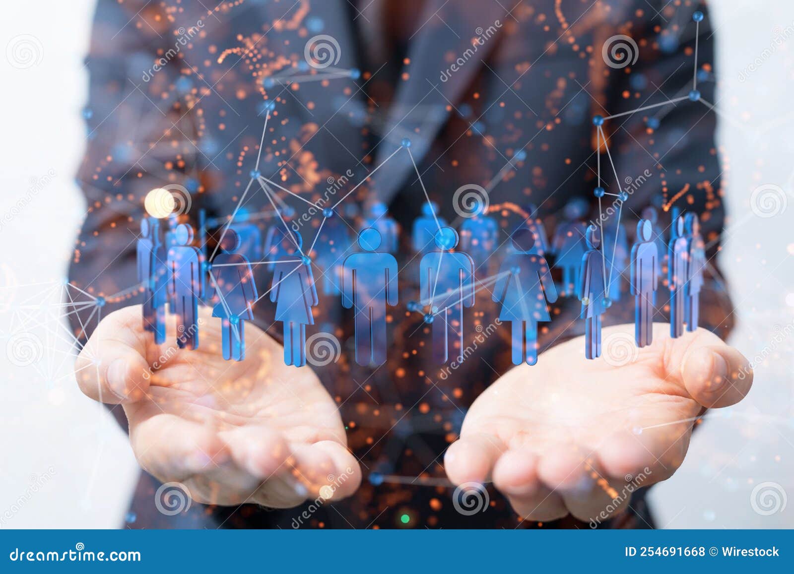 Network Structure HR - Human Resources Management and Stock Photo ...