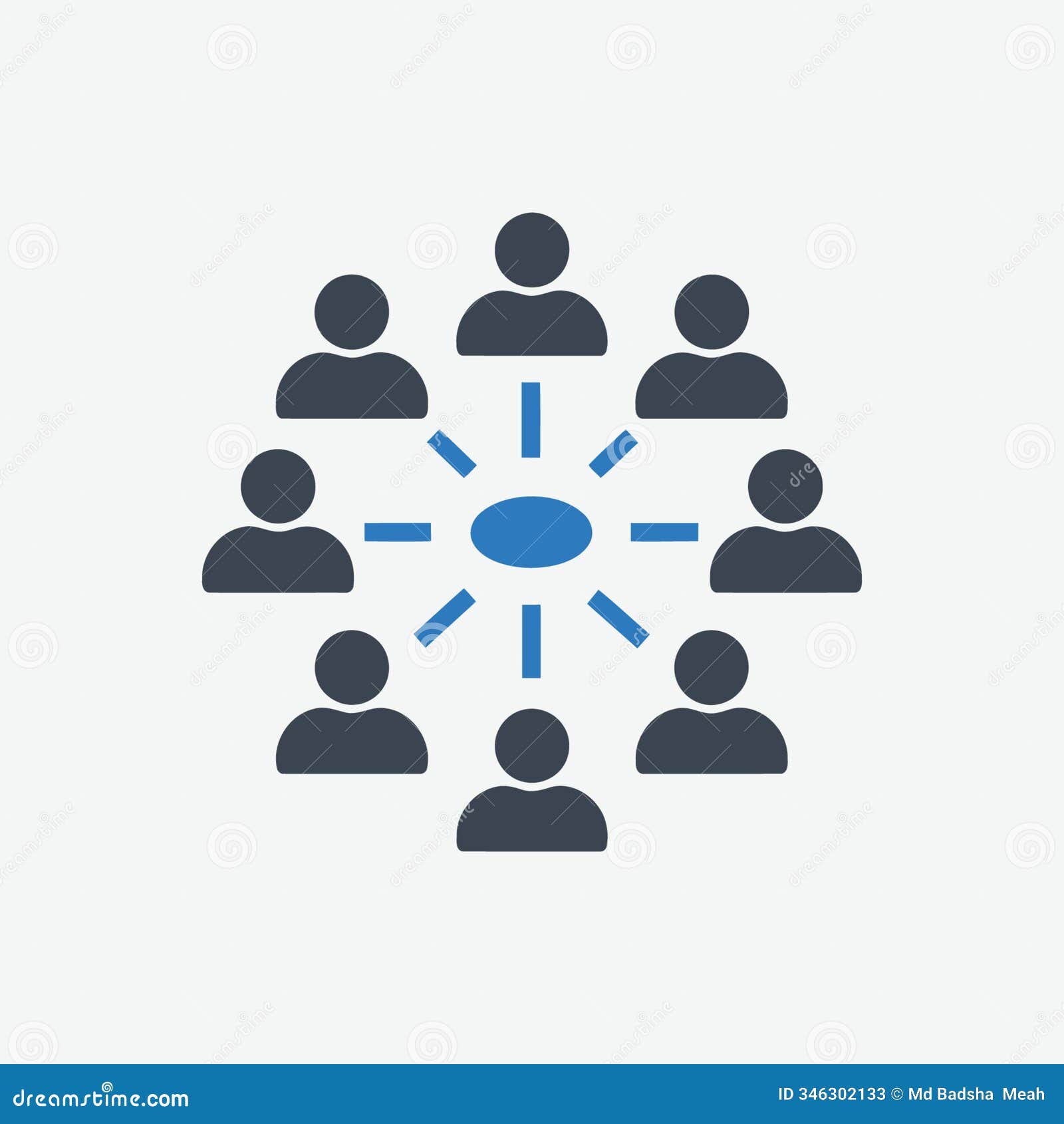 People Networking Session Icon Stock Illustration - Illustration of ...