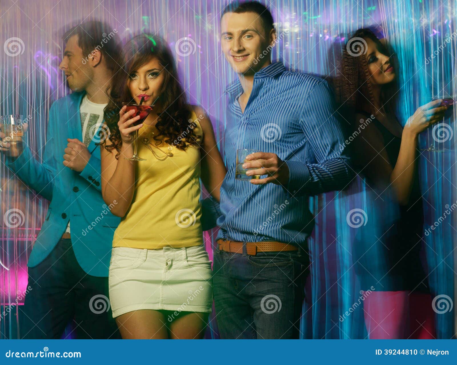 People at night club stock photo. Image of entertainment - 39244810