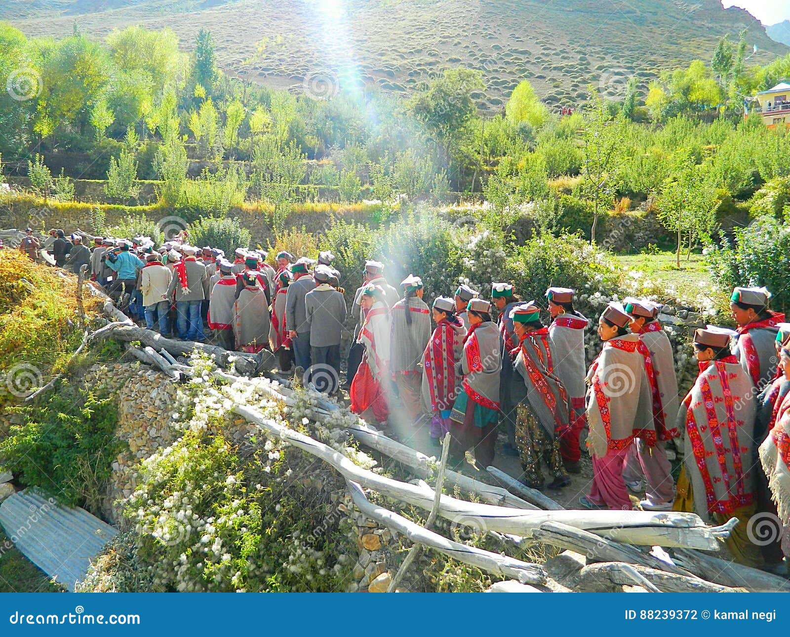 People of north Himalayan editorial photography. Image of village ...