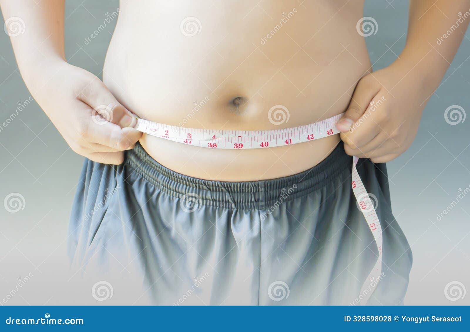 People with Obesity are Measuring Their Waist Stock Photo - Image of ...