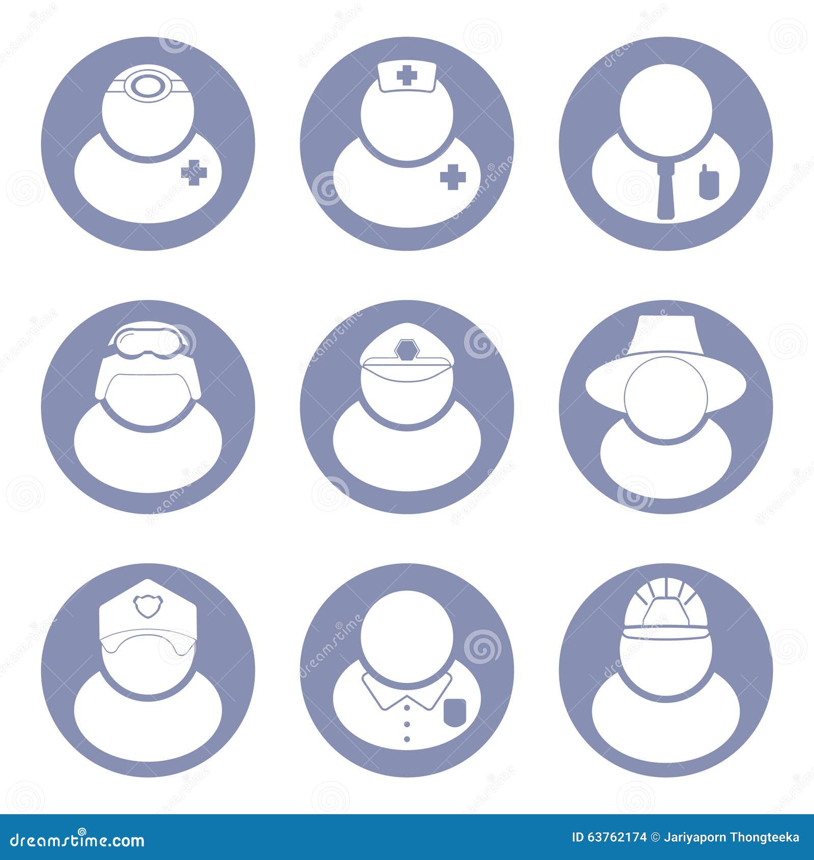 Occupations Icon Symbol Cartoon Vector | CartoonDealer.com #73182411