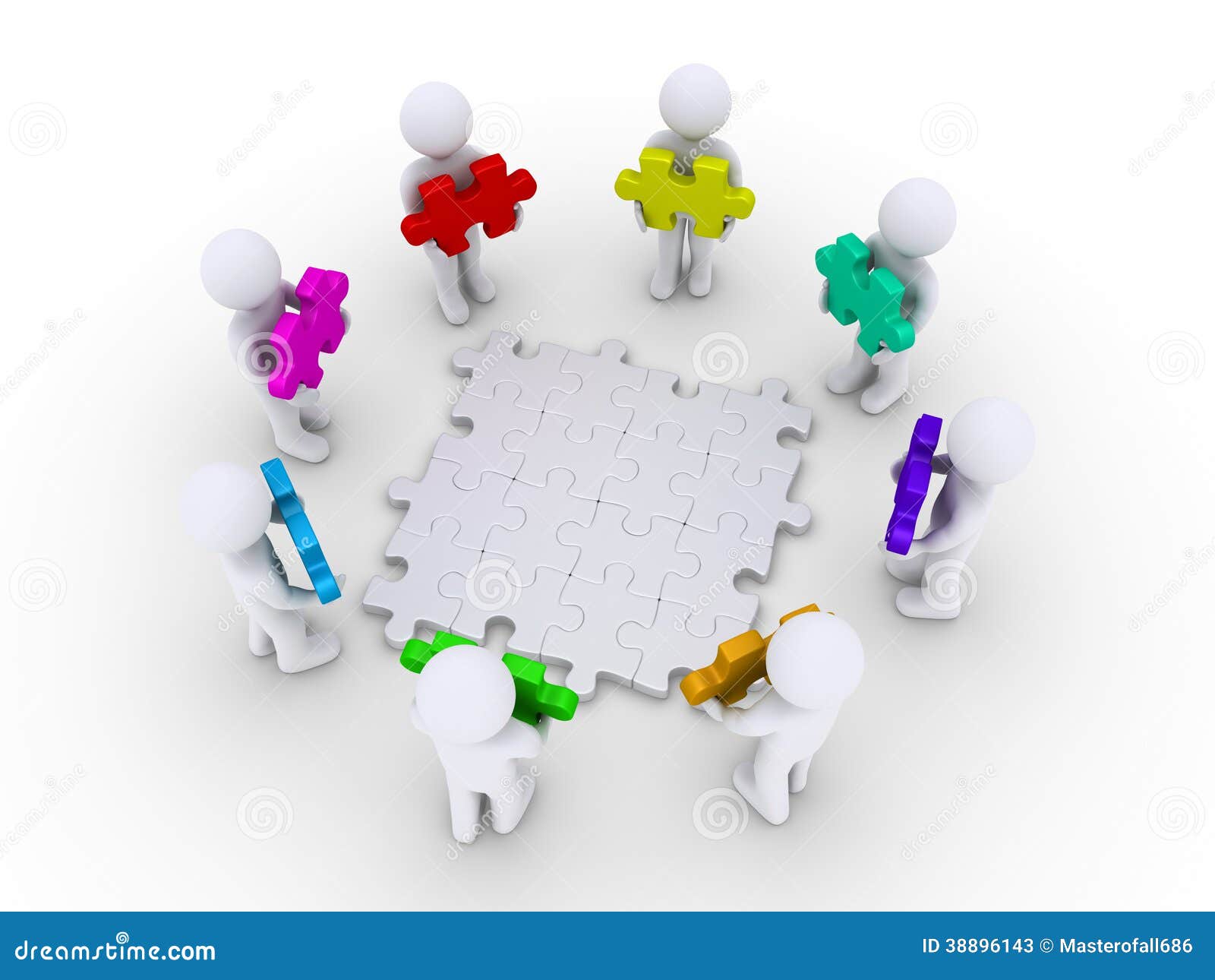 People offering solution stock illustration. Illustration of service ...