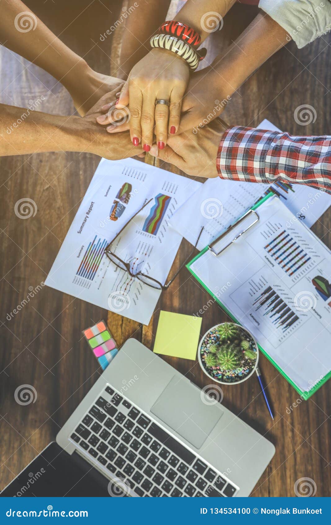 People in the Office Folded Their Hands Together Editorial Image ...